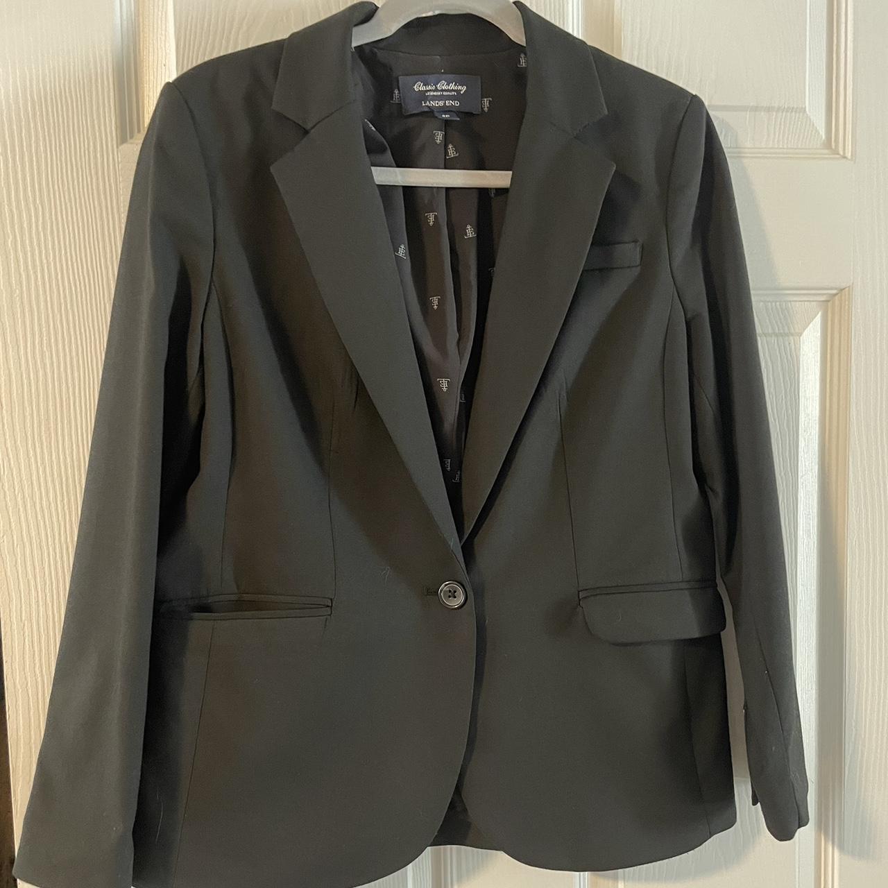Land’s End black blazer. Size 8 petite - Depop