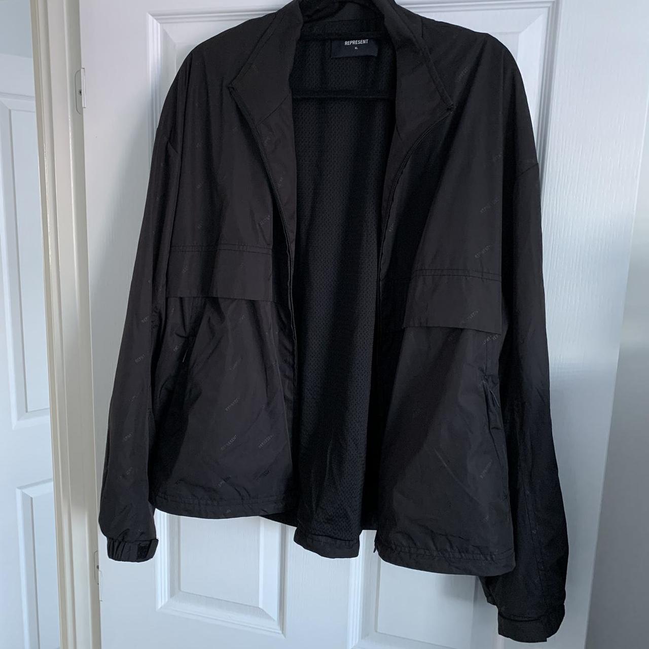 Represent all over logo track jacket. Size XL. Worn... - Depop