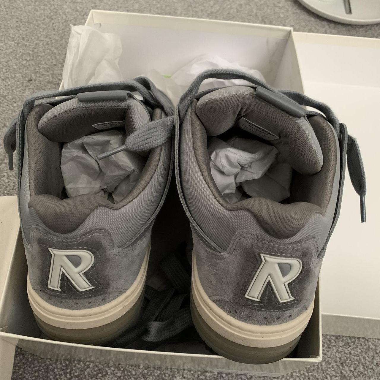 Represent grey Bully trainers. Size 11. Worn once... - Depop