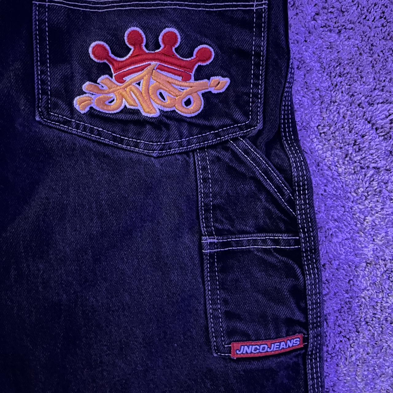 JNCO JEANS rare crown embroidery. Kids size 8 1985... - Depop