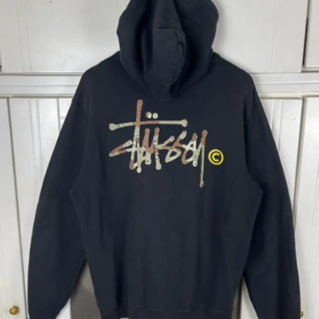 Vintage Stussy Signature Hoodies Size Men's / US XL... - Depop