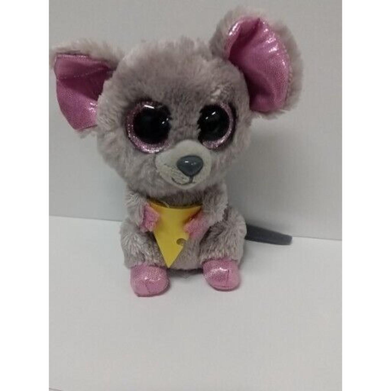 This adorable 6" Ty Squeaker Pink Gray Mouse is a... - Depop