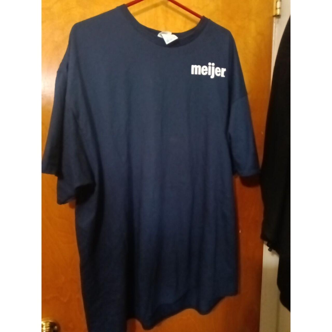 Pit to pit 26 Long 33 This Meijer employee shirt... - Depop