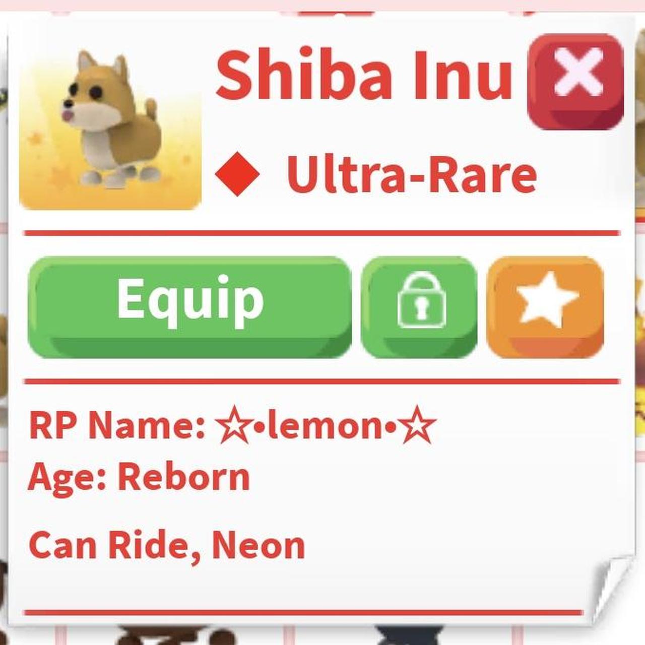 NR shiba inu adopt me digital - Depop