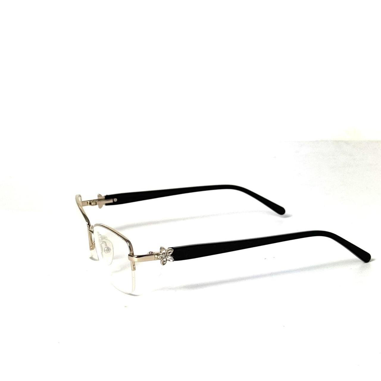 Women's gold metal eyeglasses Gorgeous vintage half... | Depop