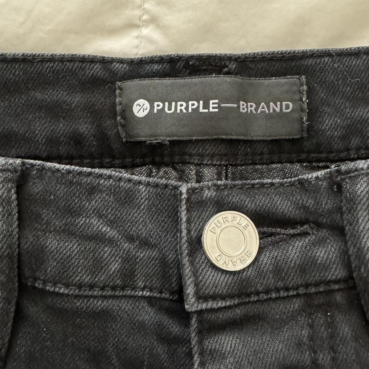 Purple Brand black ripped skinny jeans #rippedjeans - Depop