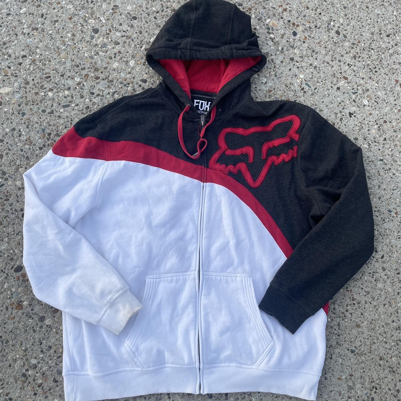 Vintage Y2K Fox Racing Zip Up •Y2K •Rare Fox Zip... - Depop