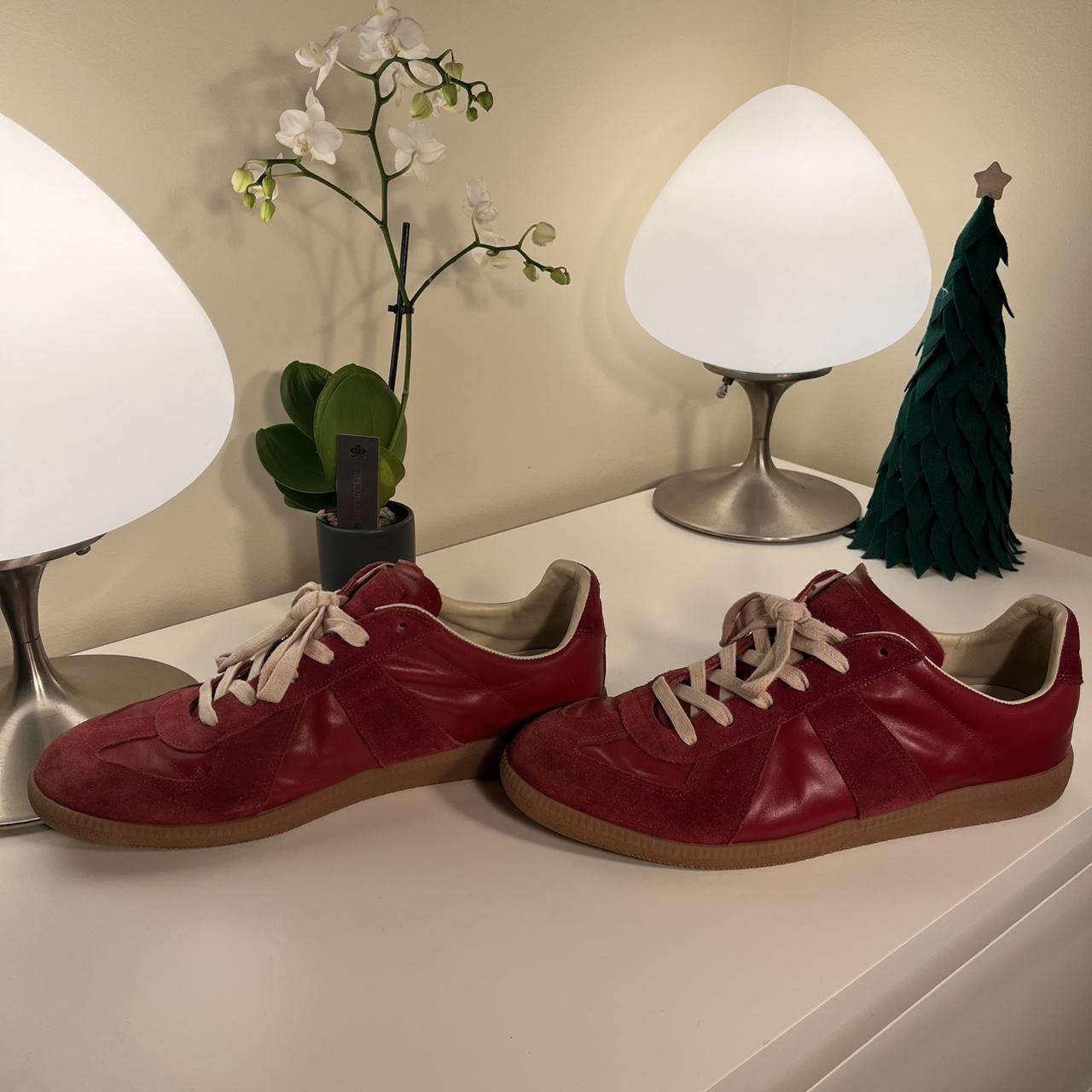 Red Maison Margiela Gats comes with box - Depop