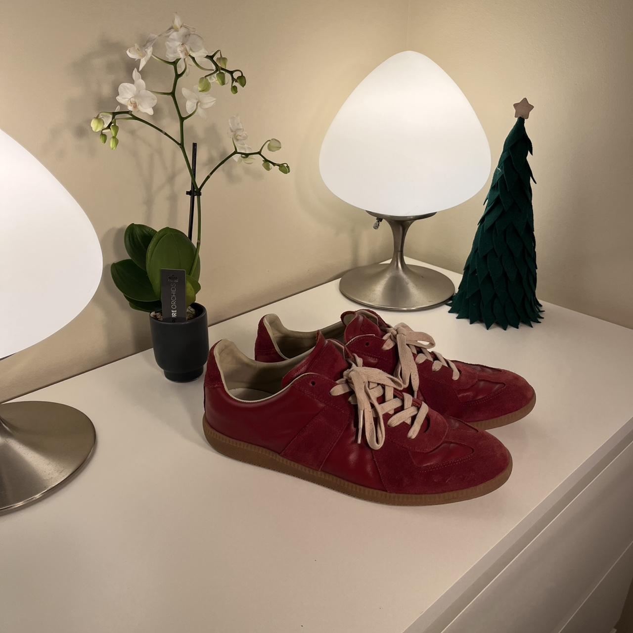 Red Maison Margiela Gats comes with box - Depop