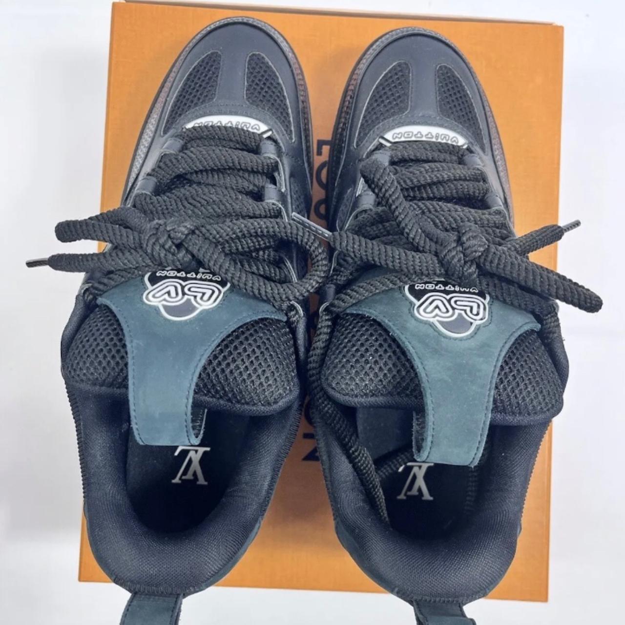 LOUIS VUITTON BLACK SK8 TRAINERS SIZE 9 Fits UK10 - Depop