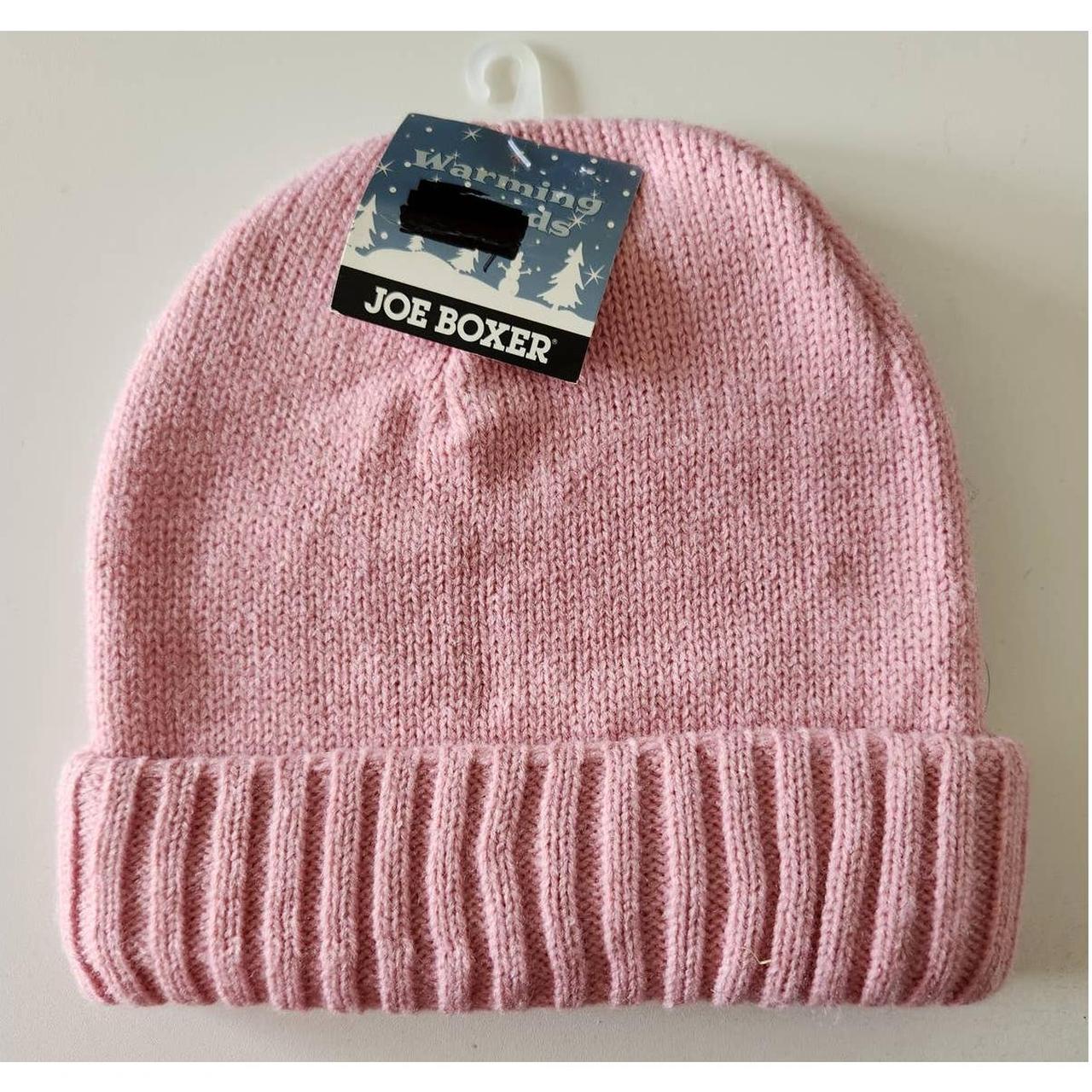 NOS Warming Trends Joe Boxer Pink Knit Beanie 2005... - Depop