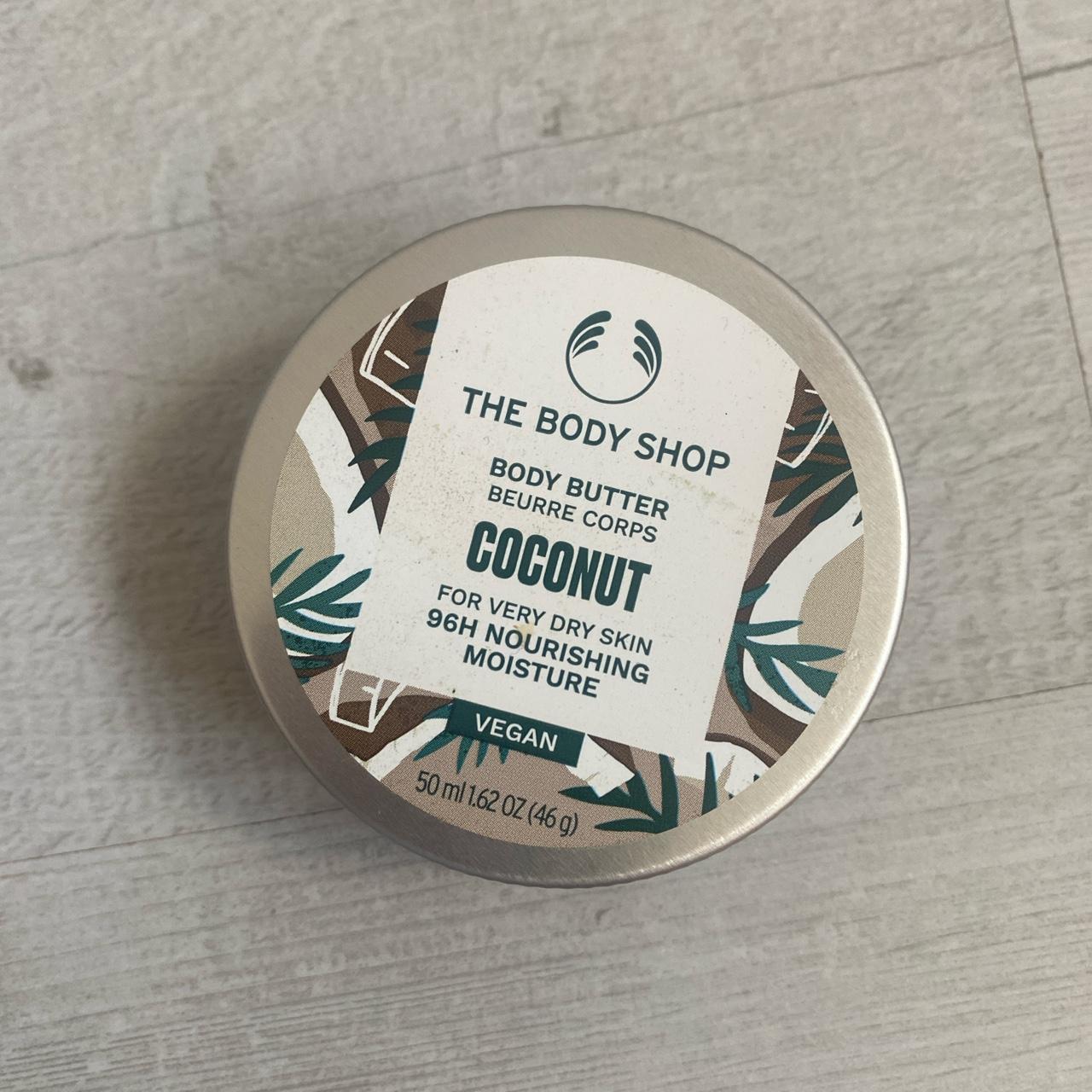 The body shop coconut body butter moisturiser vegan... - Depop
