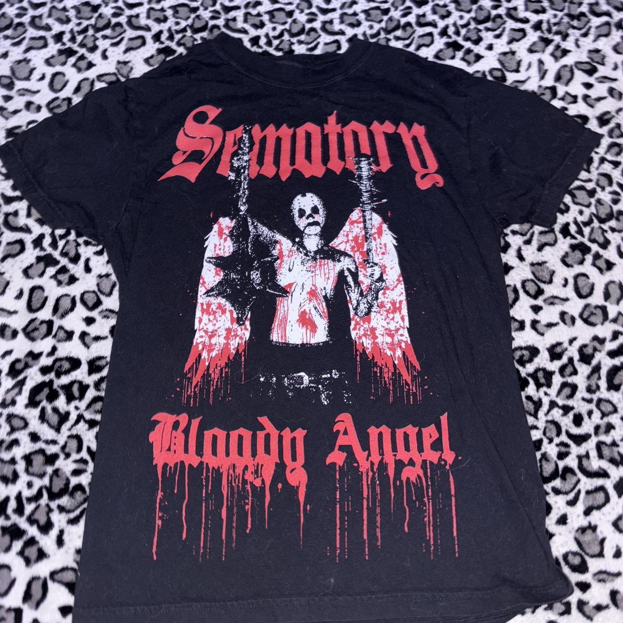 Haunted Mound Sematary Bloody Angel Merch T-shirt... | Depop