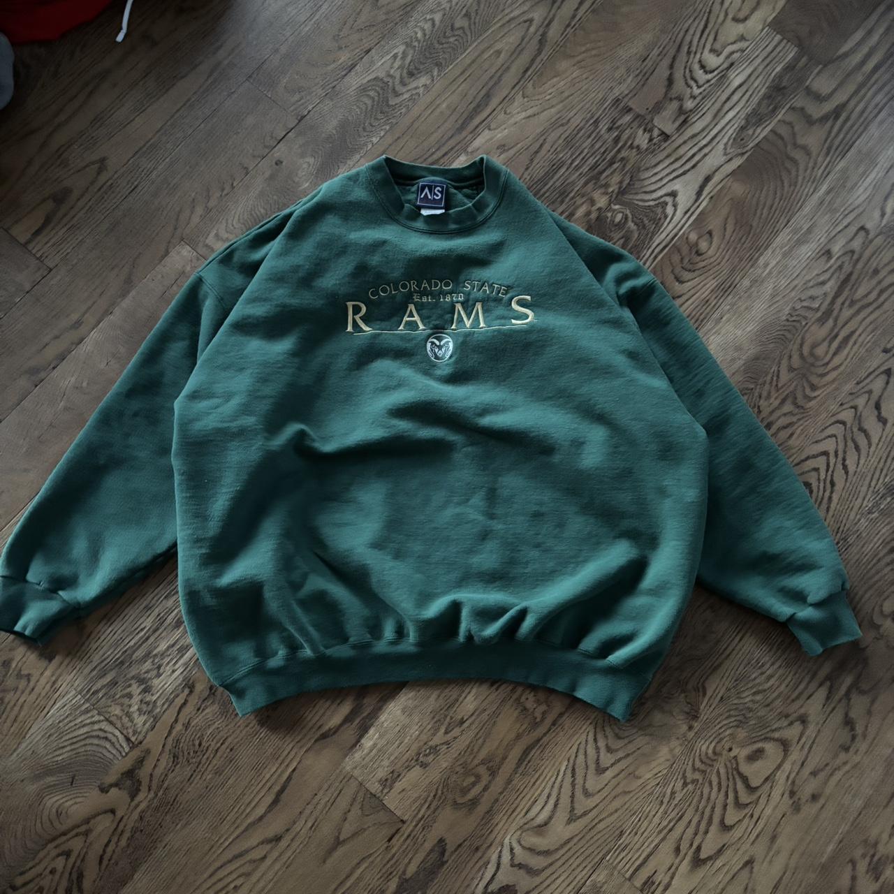 Green vintage Colorado State Rams crewneck #vintage... | Depop