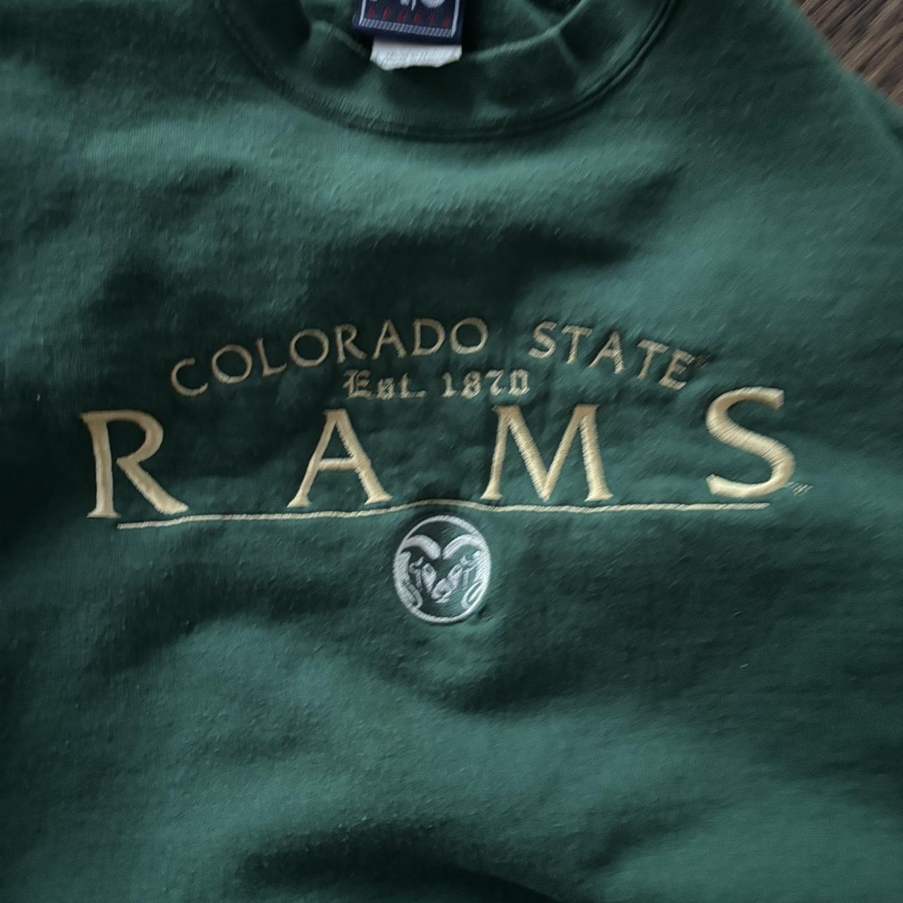 Green vintage Colorado State Rams crewneck #vintage... | Depop