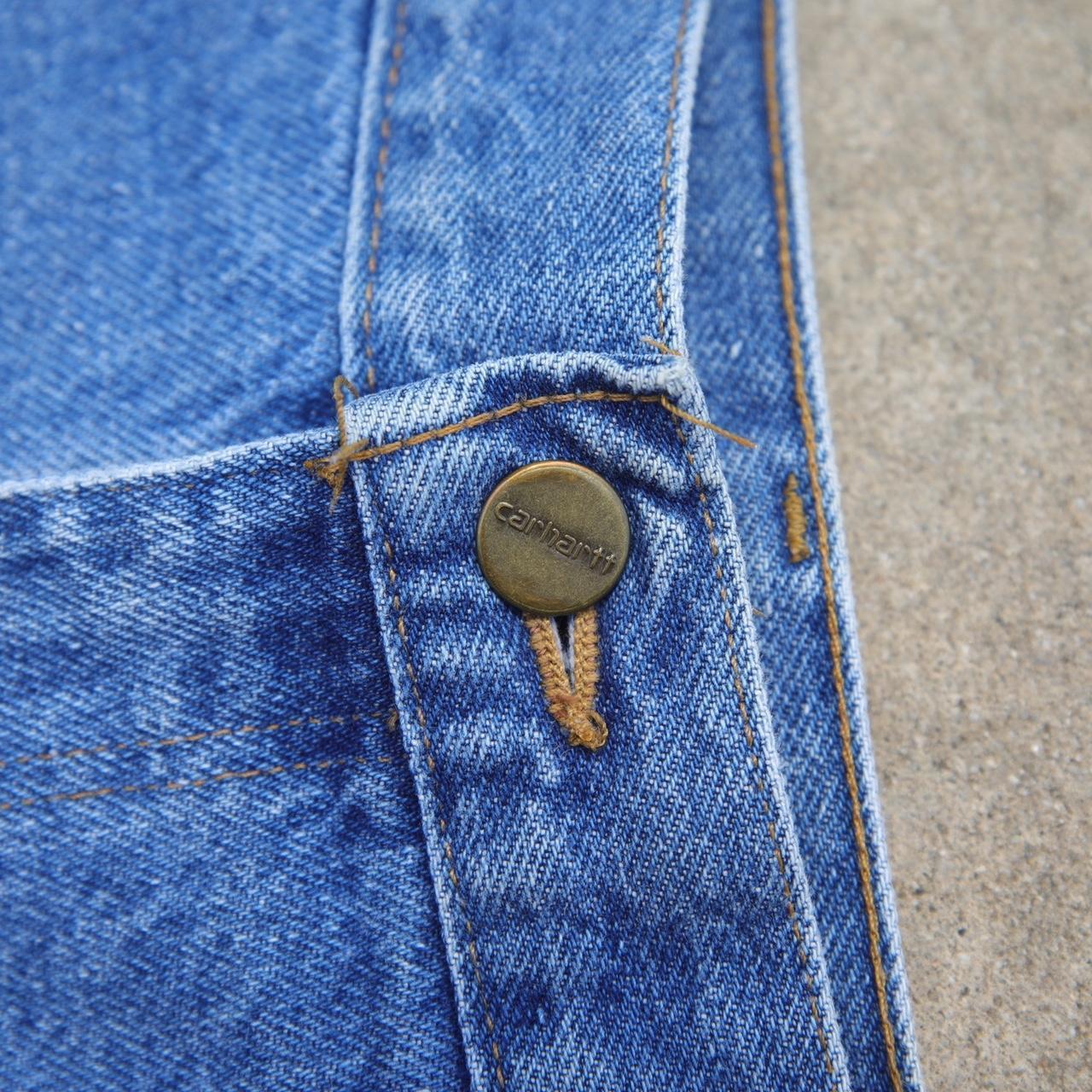 Carhartt B79 DST Dark Stone Washed Denim Double Knee... - Depop