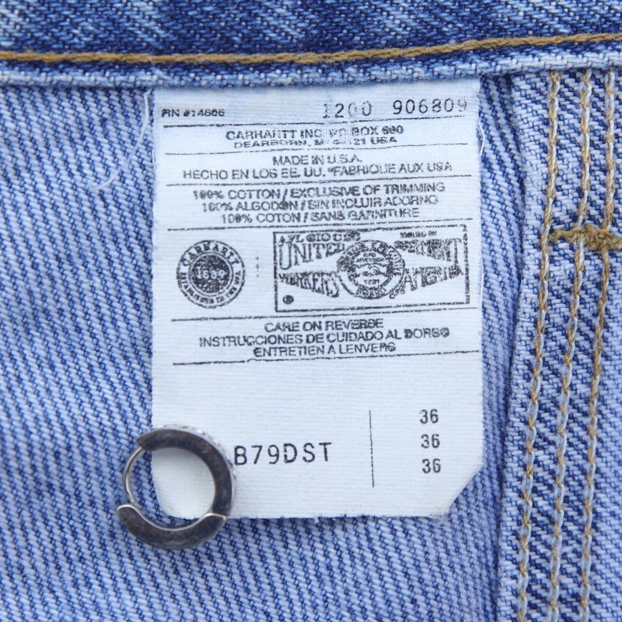 Carhartt B79 DST Dark Stone Washed Denim Double Knee... - Depop