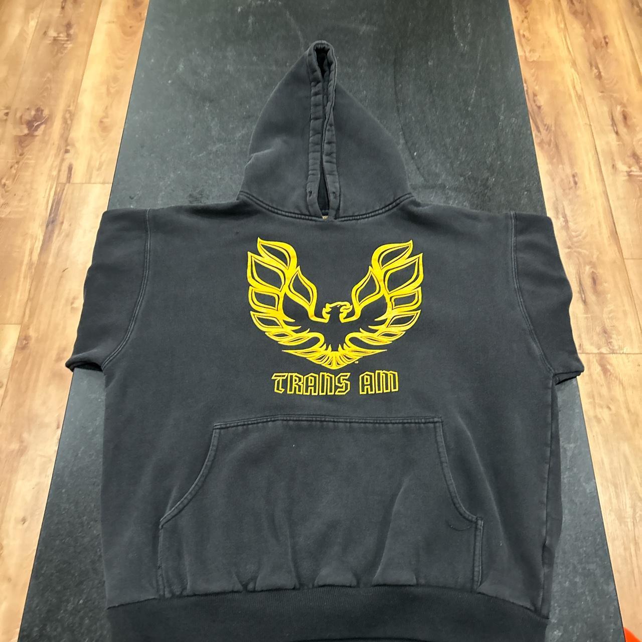 Faded trans am hoodie size xl fits more like a large... - Depop