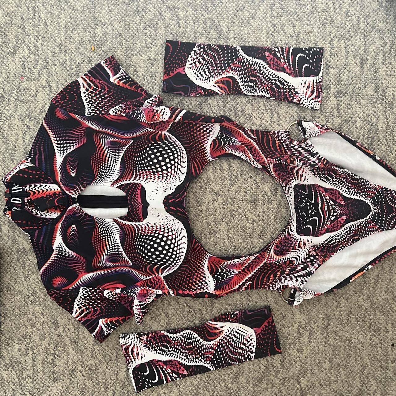 Badinka Vapor Trance Red bodysuit worn once - Depop