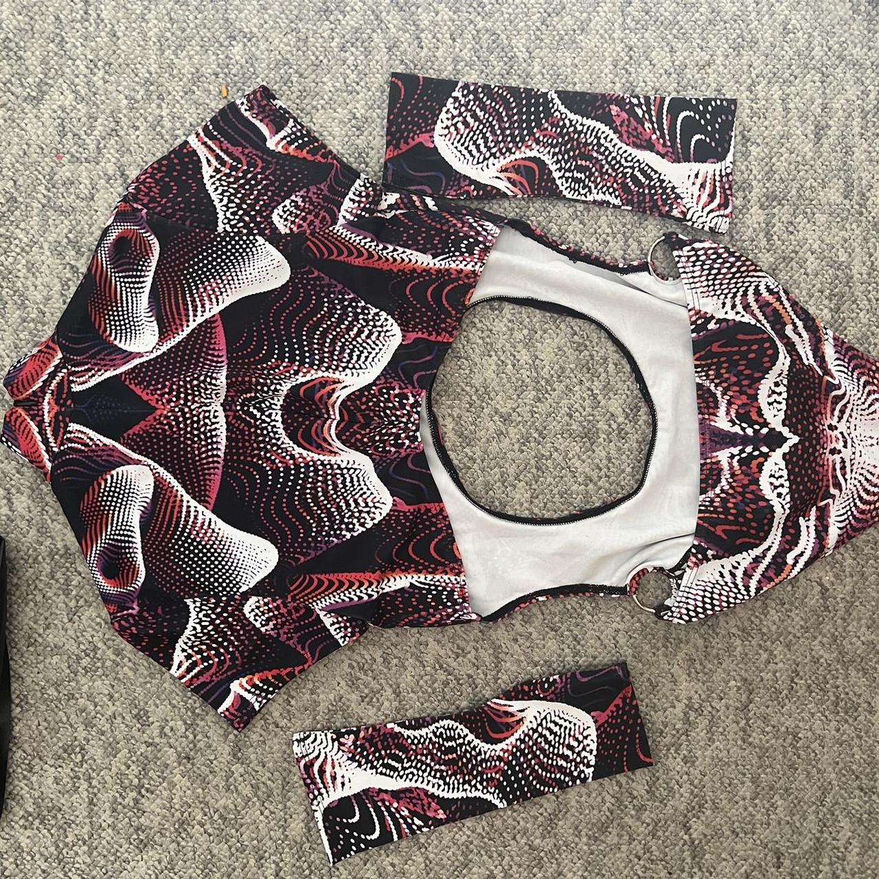 Badinka Vapor Trance Red bodysuit worn once - Depop