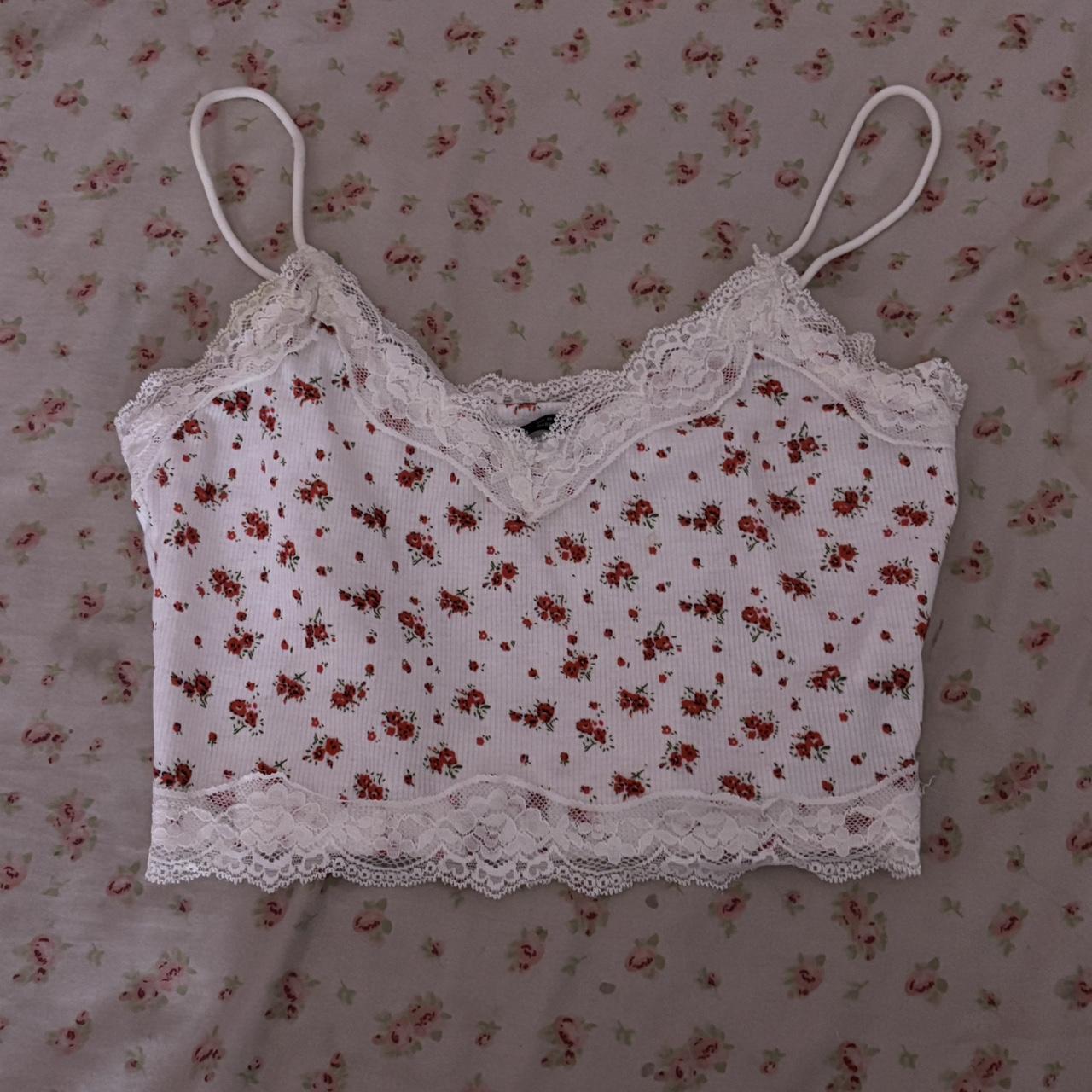 Pacsun lace top, super cute and comfy brand new with... - Depop