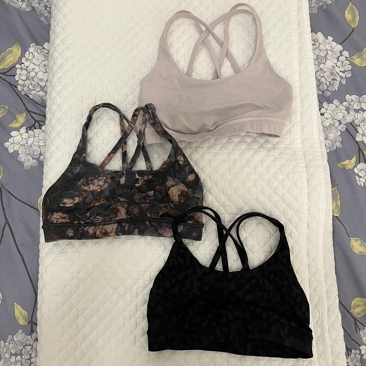 PACK OF 3 Lululemon Sports Bras! Lightly used but... - Depop