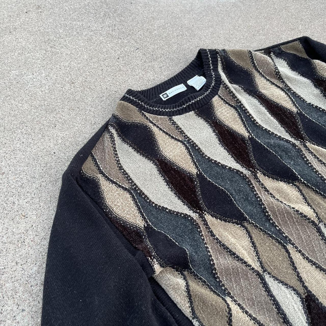 vintage coogi style sweater with a sick pattern... - Depop