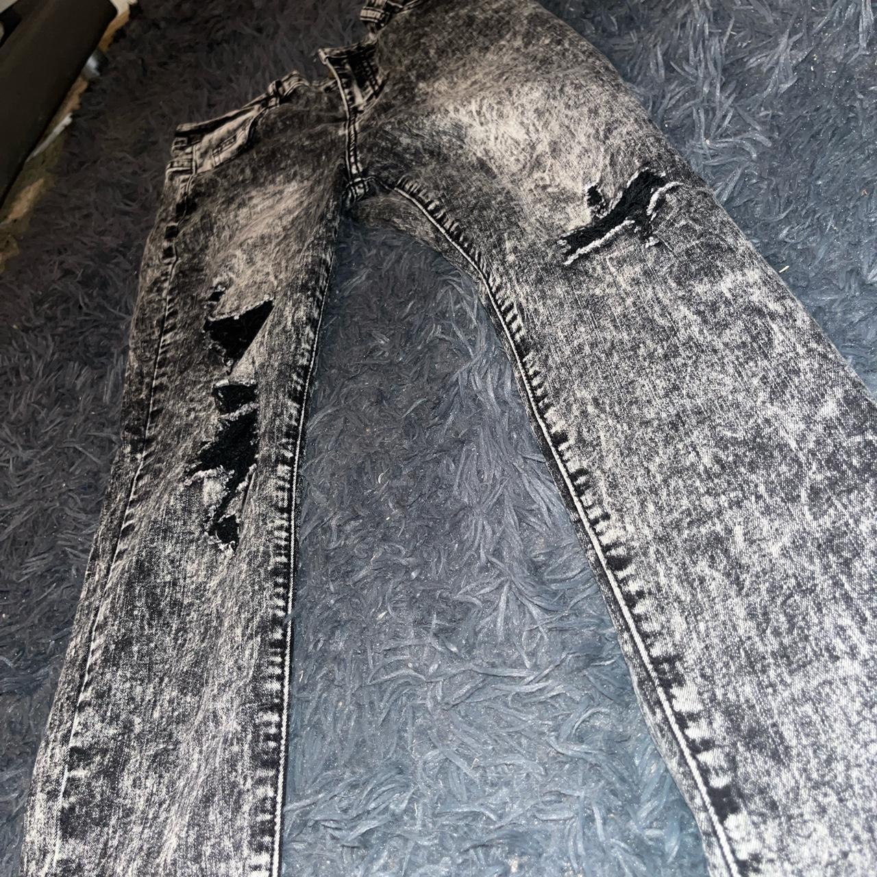 medium number nine denim jeans wore once - Depop