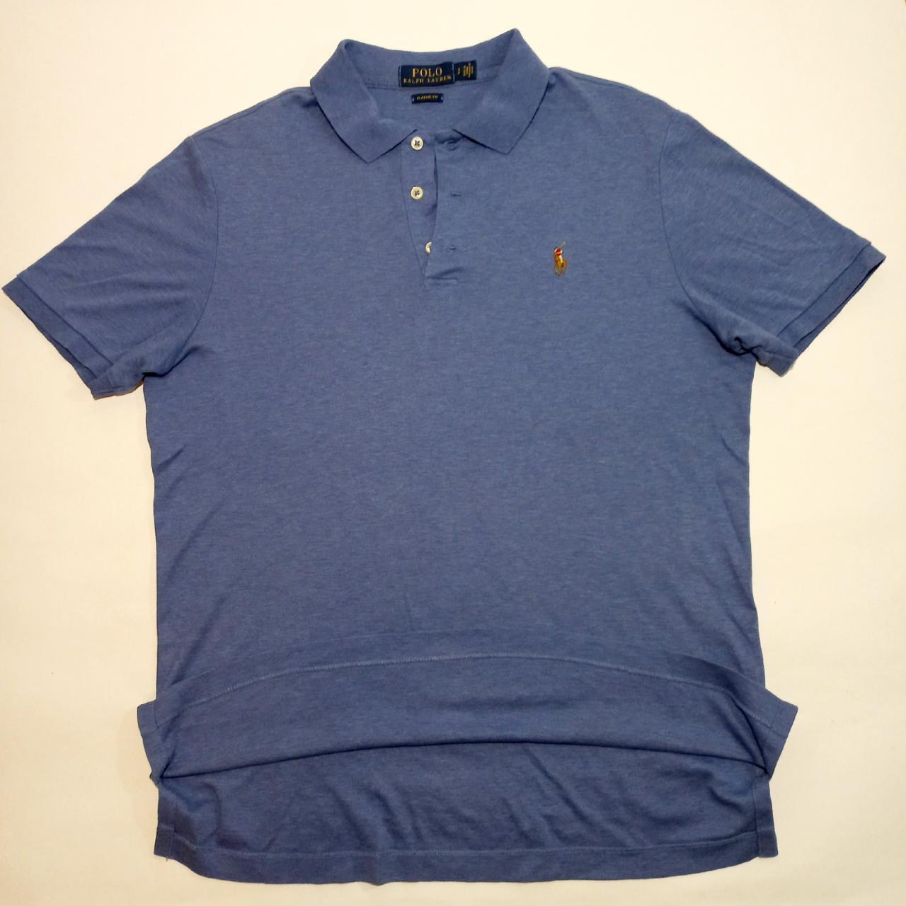 Polo Ralph Lauren Classic Fit Polo Shirt Blue... - Depop