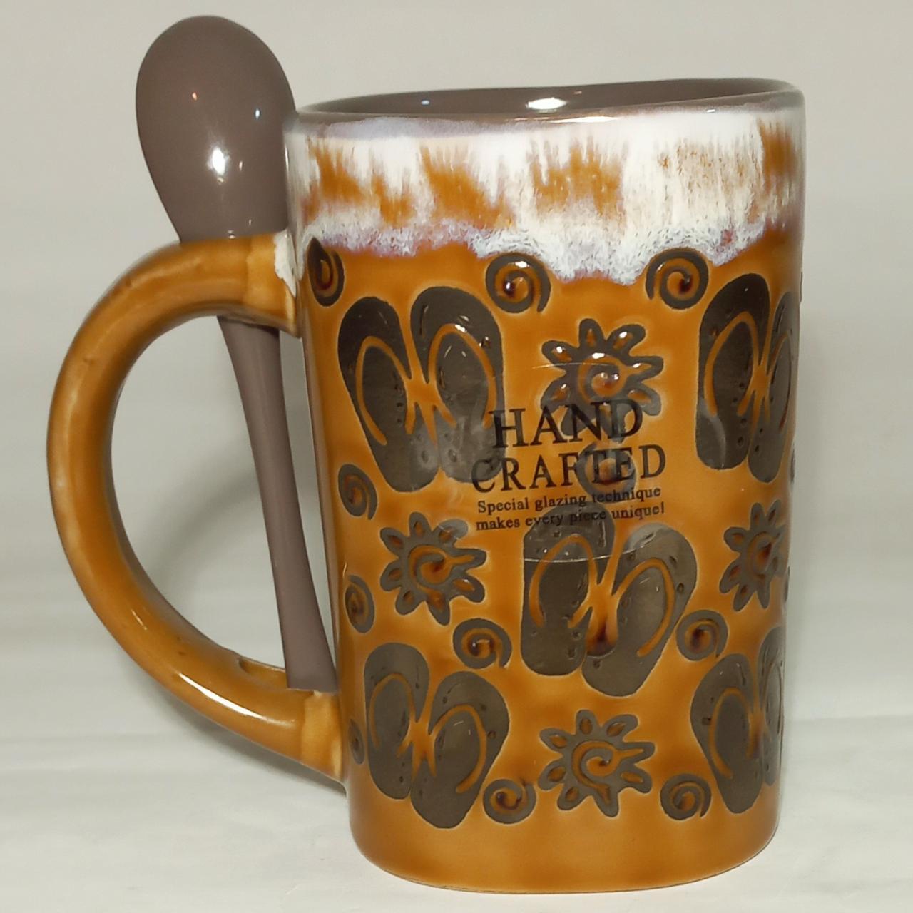 Looks like new My Cafe Hand Crafted Brown Coffee... - Depop