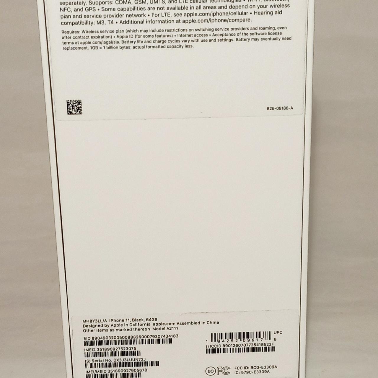 Empty Box Only from Apple iPhone 11 Black 64 GB... - Depop