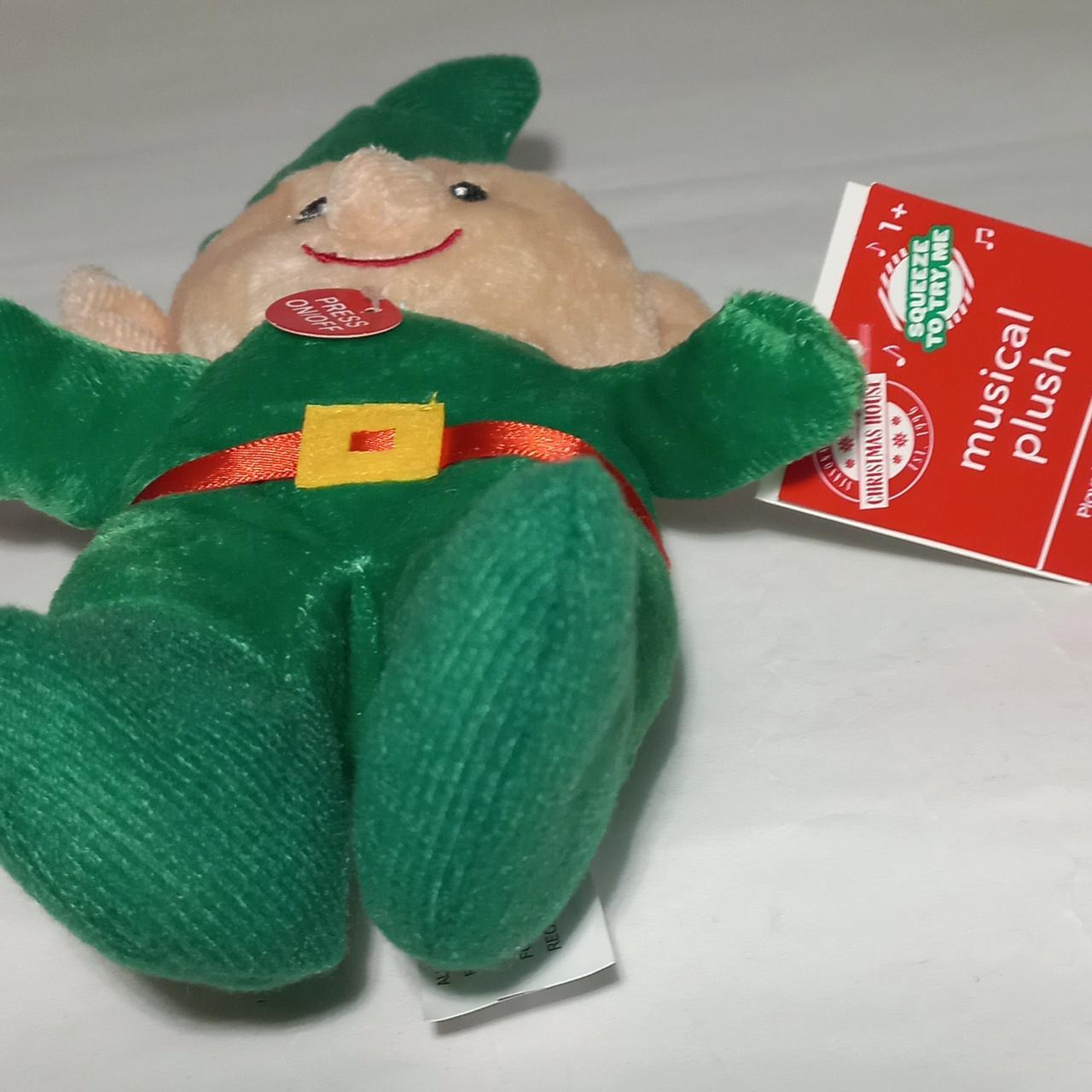 Christmas House Musical Plush Elf Soft Plush Toy... - Depop