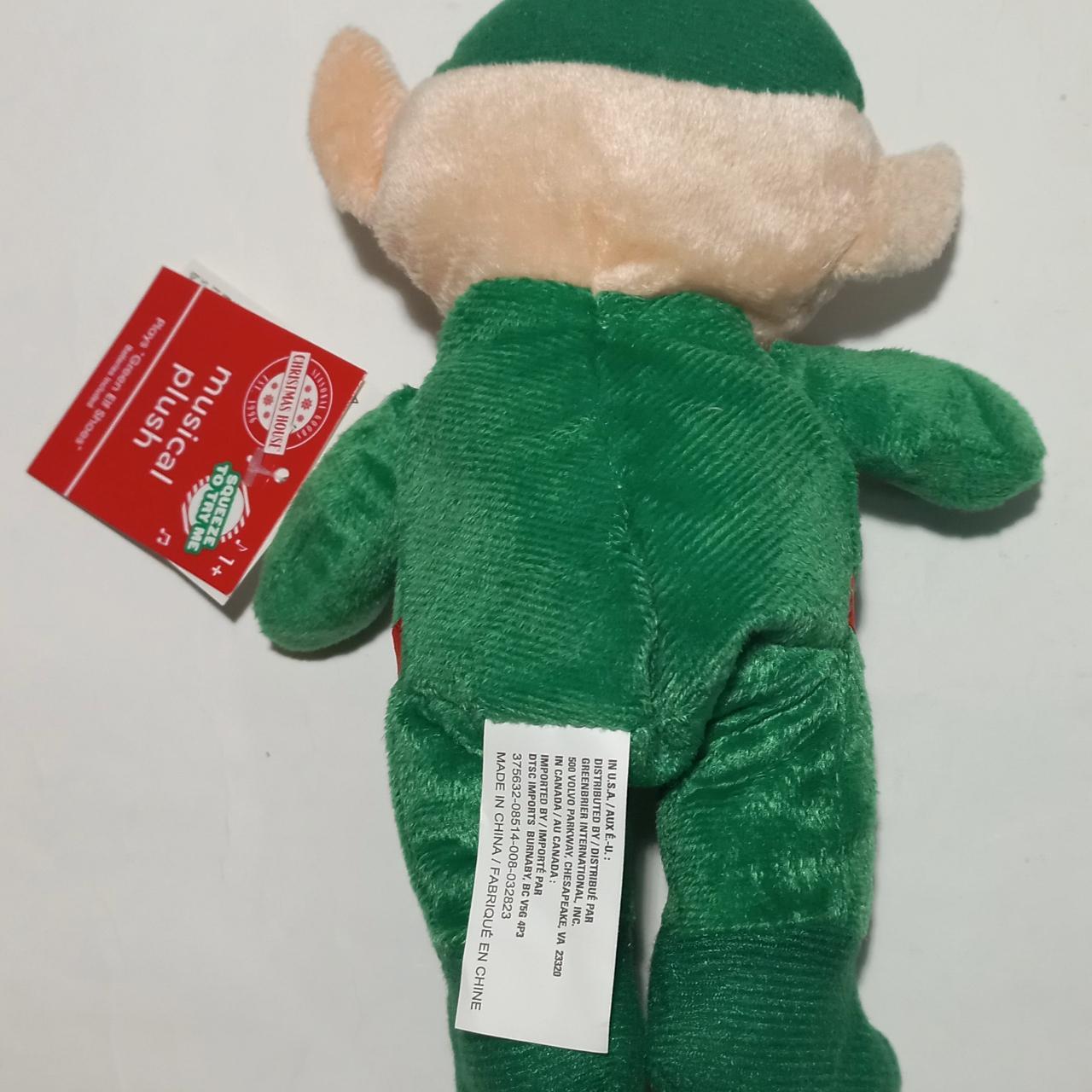 Christmas House Musical Plush Elf Soft Plush Toy... - Depop