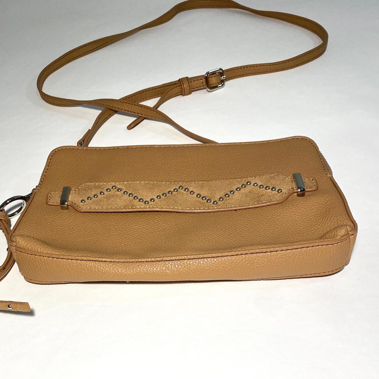NINE WEST Camel Brown Crossbody Purse Small Bag - Depop