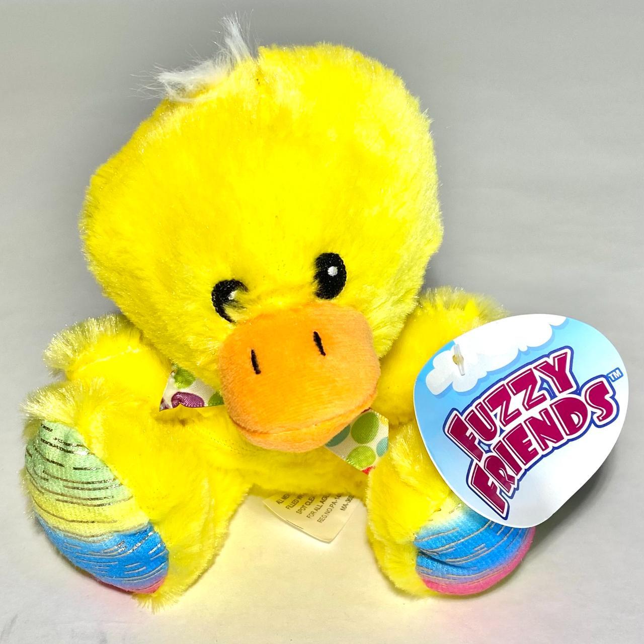 New Greenbrier Fuzzy Friends Plush Soft Yellow... - Depop