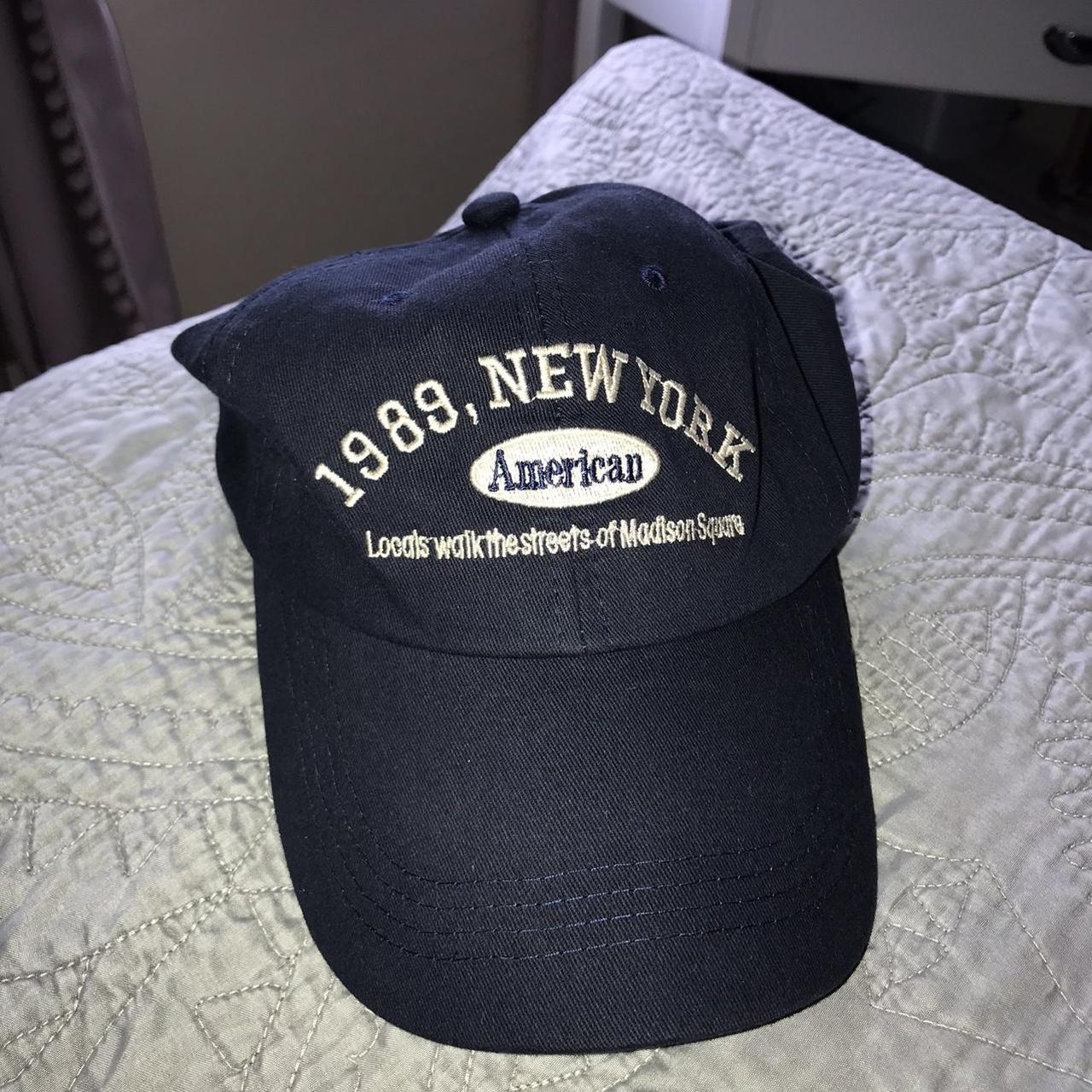 🎀 shein navy blue new york hat 🎀 only worn once 🎀... - Depop