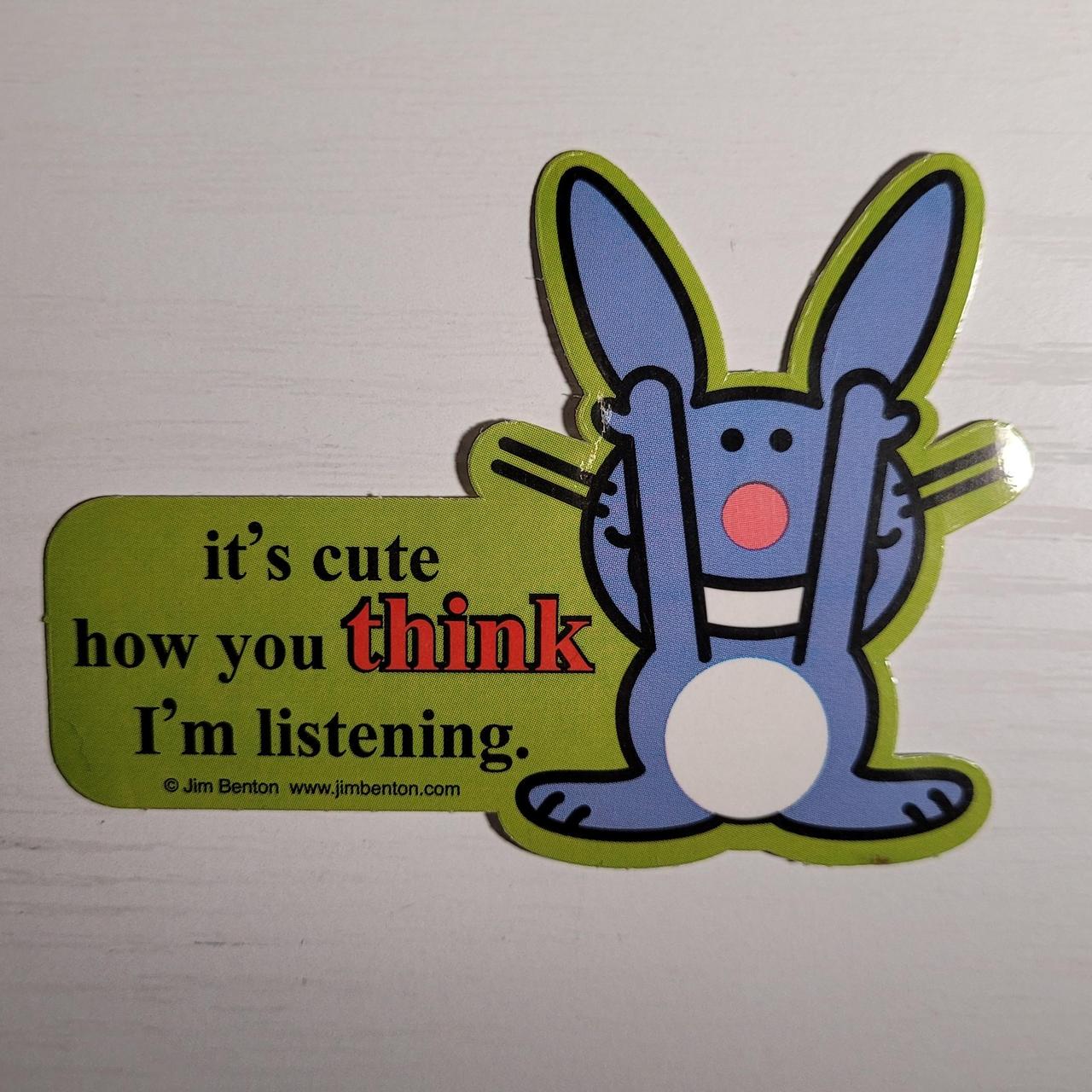 2000s Jim Benton sticker #sticker #2000s #jimbenton - Depop