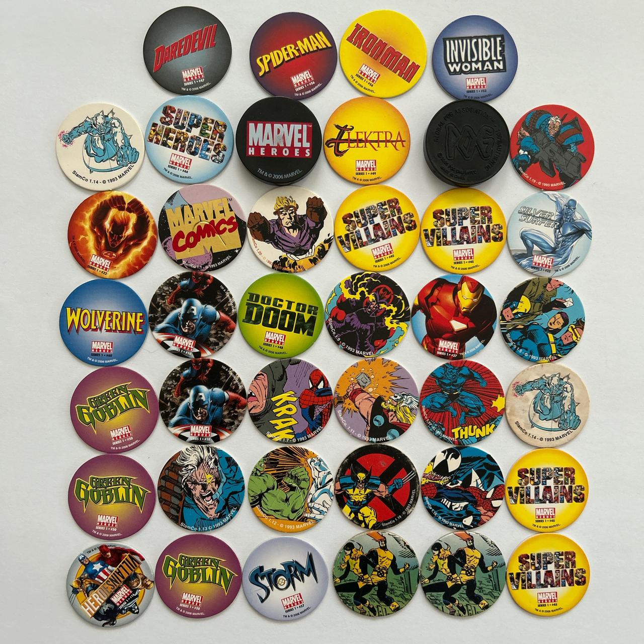 90s and 2000s Marvel Pogs. 40 in total. Some... | Depop