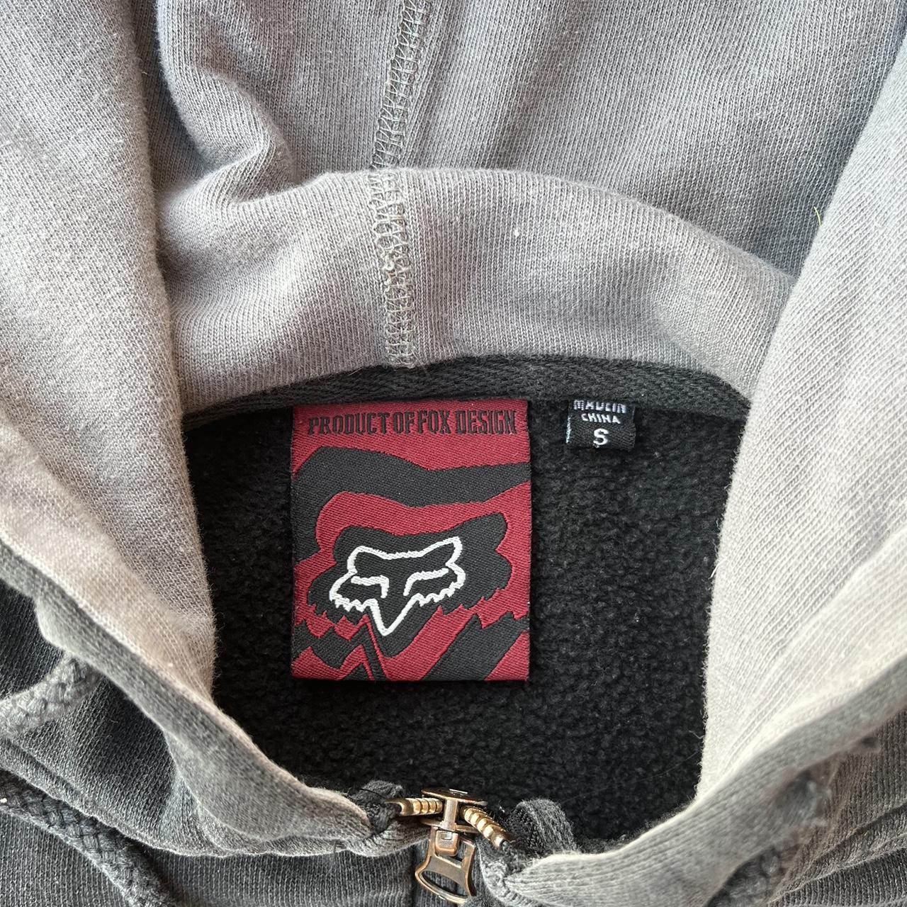 Vintage Y2K Fox Racing zip up hoodie. Size S. Super... - Depop