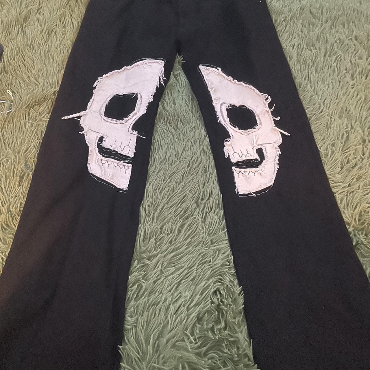 MNML skull jeans - Depop