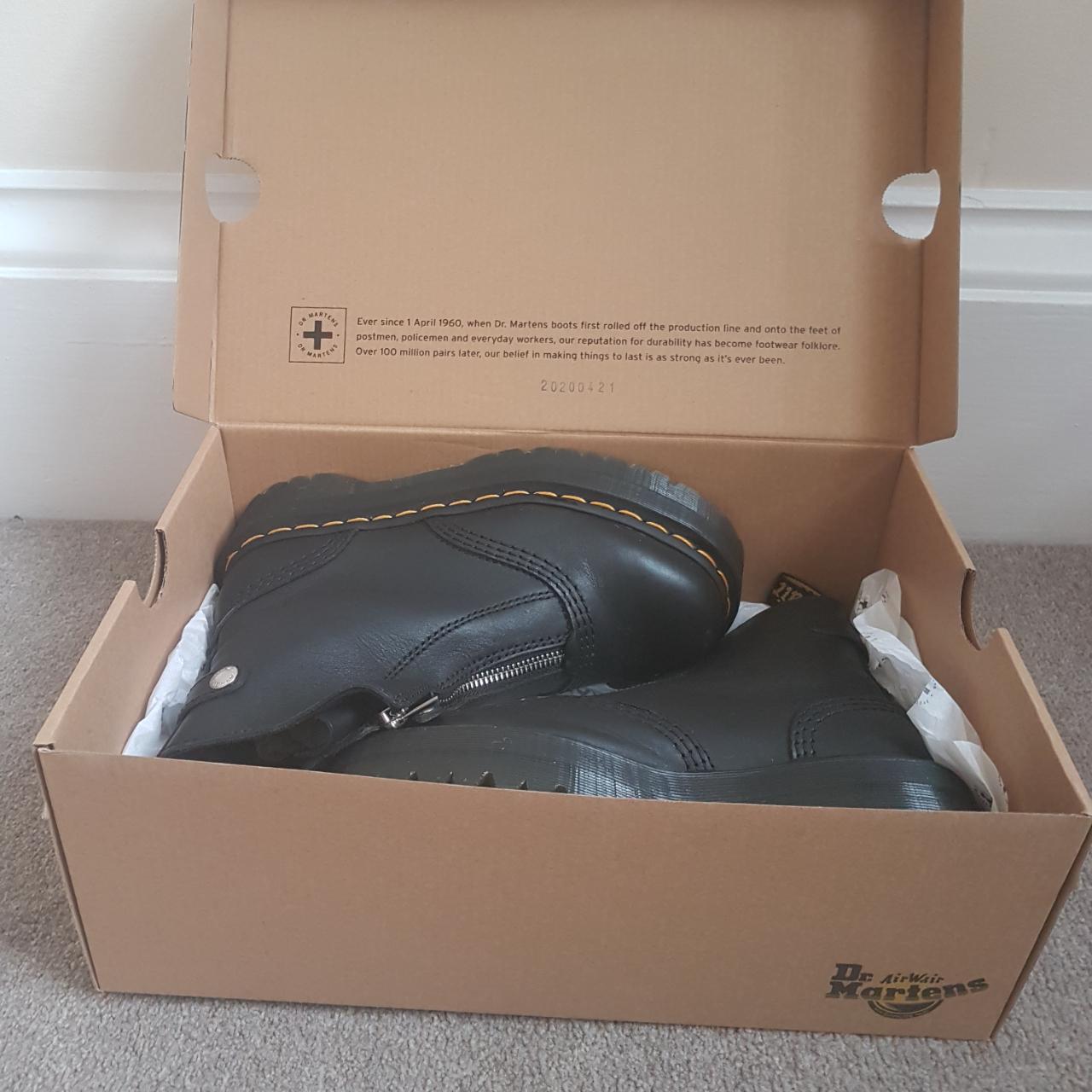 Size 3 doc Martin platform boots, worn twice, good... - Depop