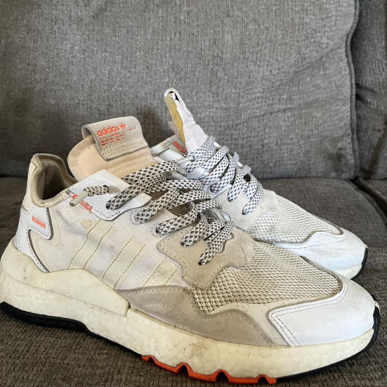 cream adidas shoes - Depop