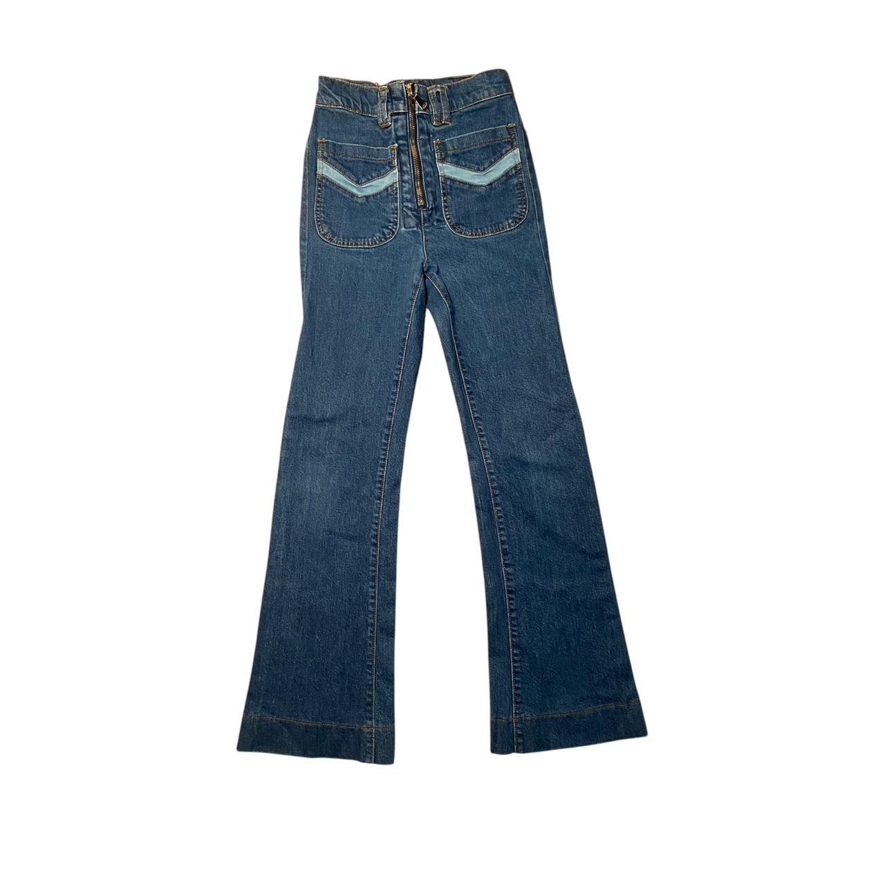 Revice Brand High Waisted Zipper Fly Flare Jeans... - Depop