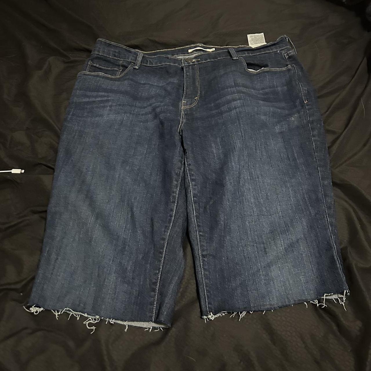 Custom Levi Jorts -Originally these were bootcut... | Depop
