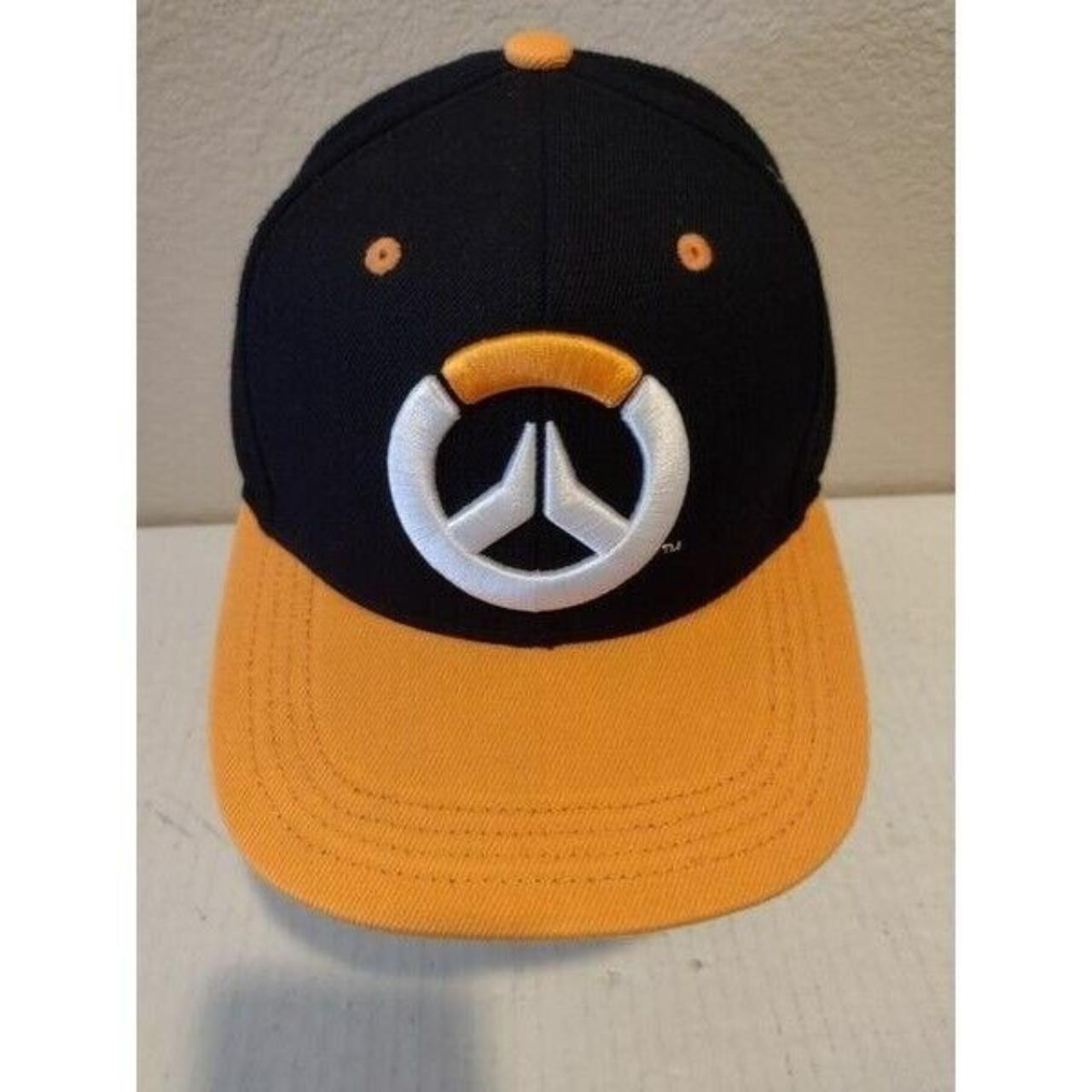 Blizzard - Overwatch Black/Orange Snapback Hat - Depop
