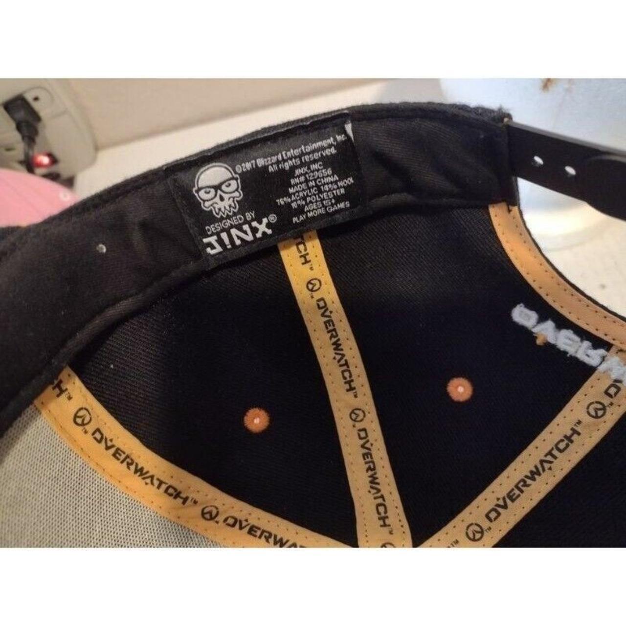 Blizzard - Overwatch Black/Orange Snapback Hat - Depop