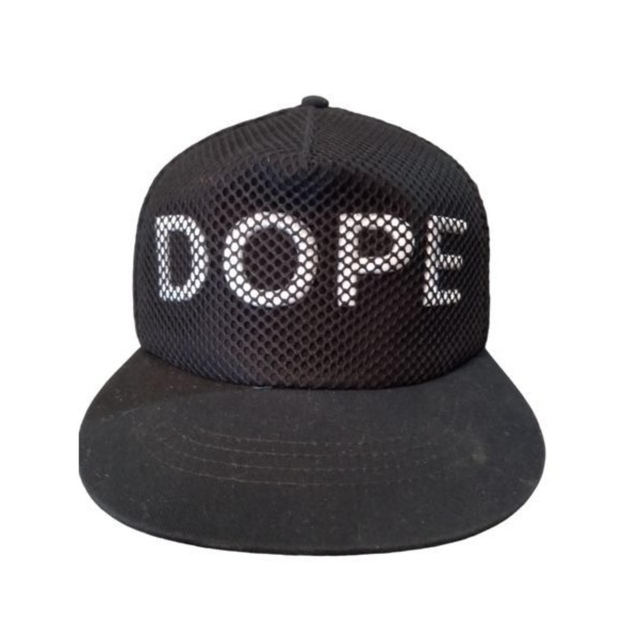 DOPE Black Snapback Hat - Depop