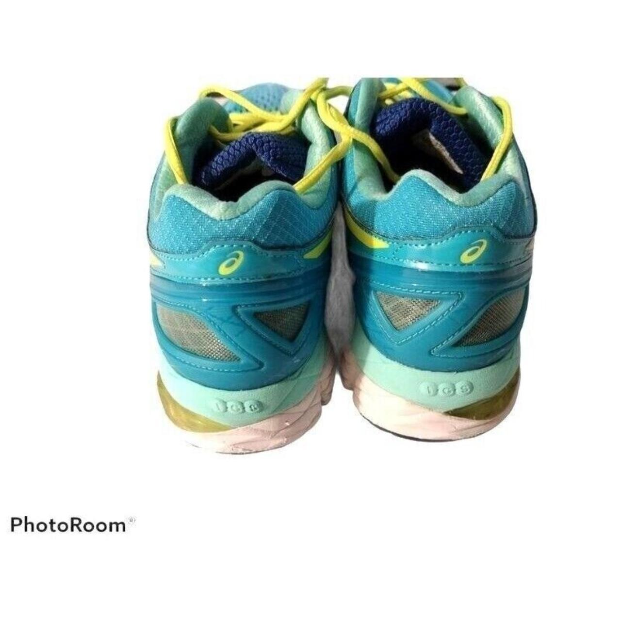 ASICS Gel-Kayano 22 Fluid Ride - T597N - Blue Yellow... - Depop