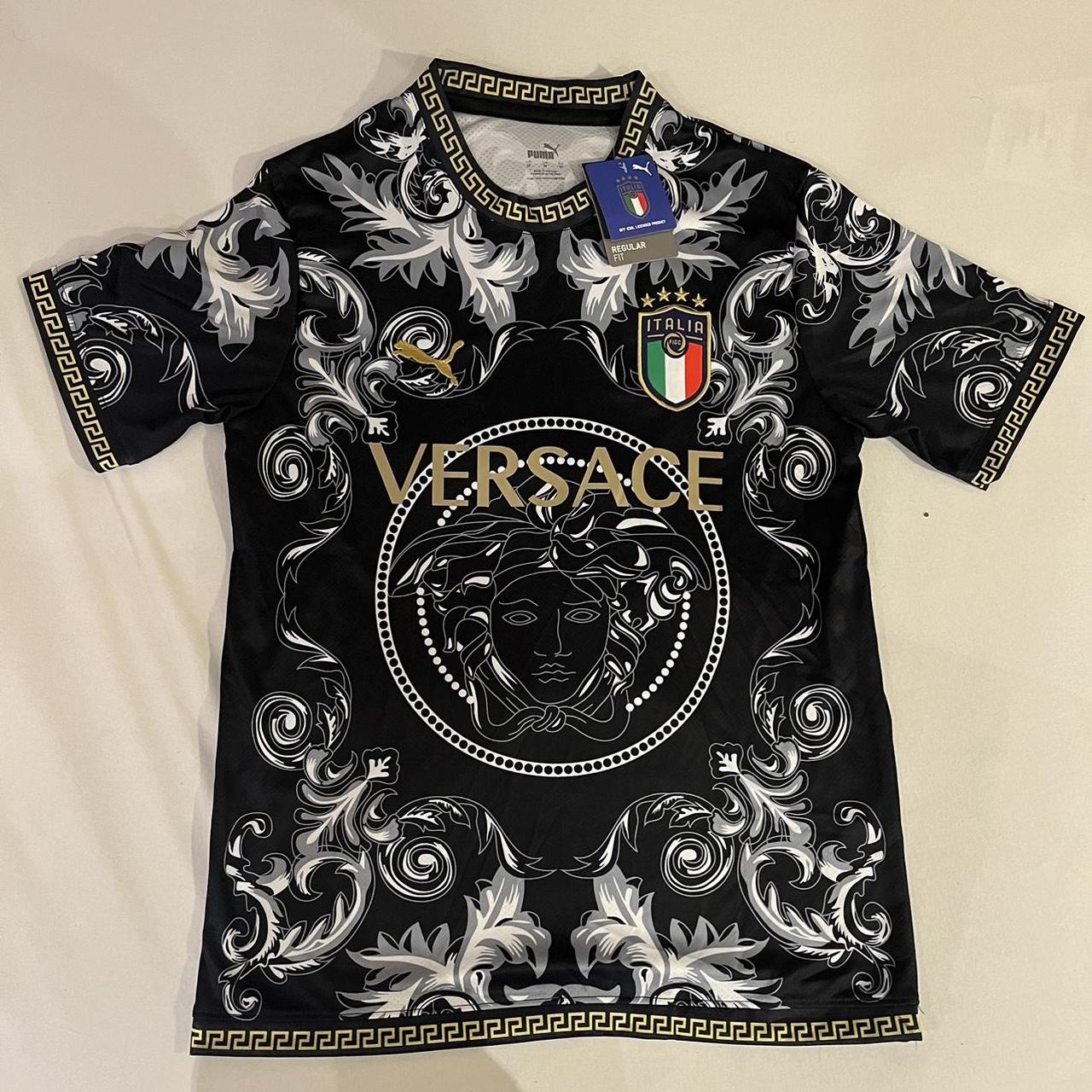 Italy x Versace Black Special Edition Men’s concept... - Depop