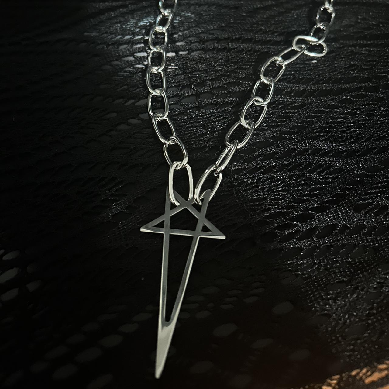 Y2K Gothic Chain Alloy Lightweight Labeled as Rick... - Depop